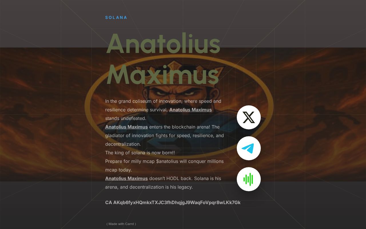 ANATOLIUS MAXIMUS